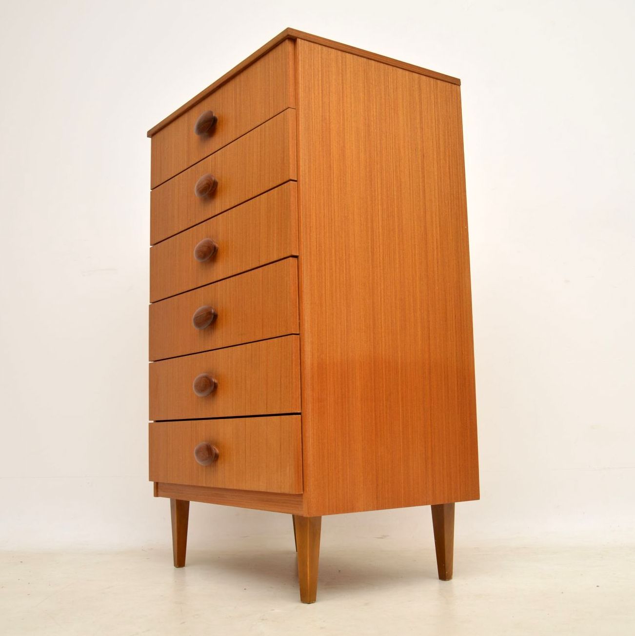 1960's Vintage Teak Tallboy Chest of Drawers - Retrospective Interiors ...